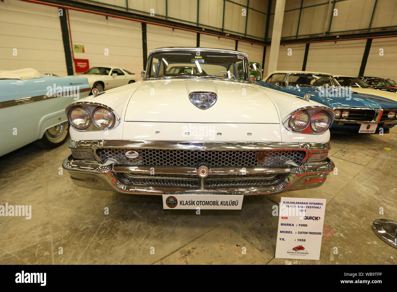 ISTANBUL, TURKEY - JUNE 29, 2019: Ford Custom Twodoors display at ...