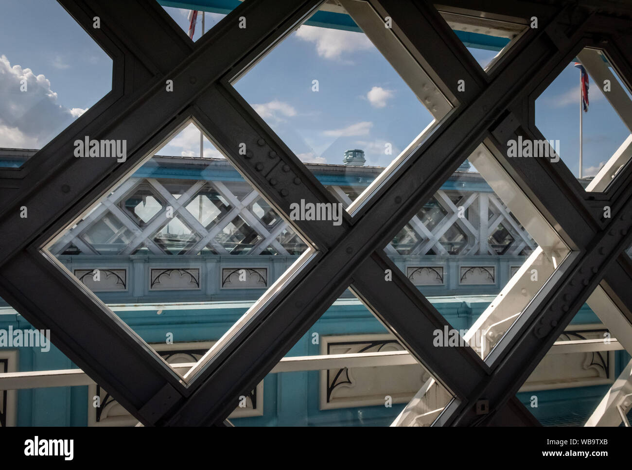 Tower bridge - high level walkway. London England Stock Photo - Alamy