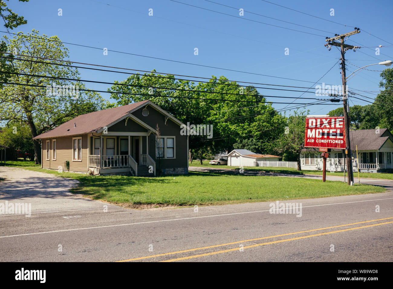 Dixie Motel in Brenham, Texas Stock Photo - Alamy