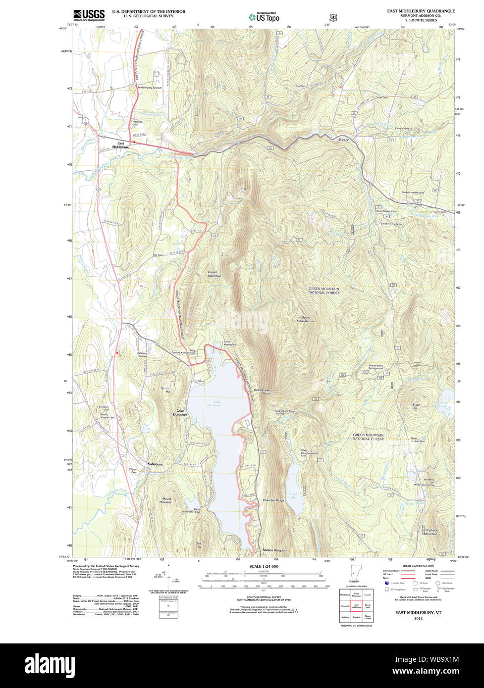 Map of middlebury hi-res stock photography and images - Alamy