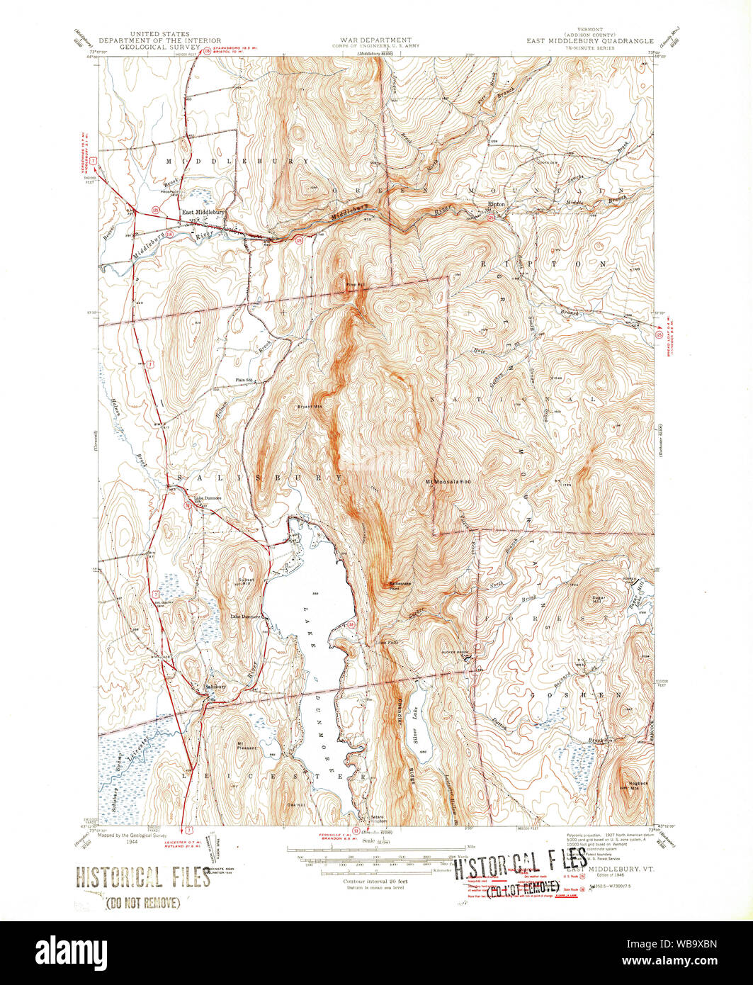 Map of middlebury hi-res stock photography and images - Alamy