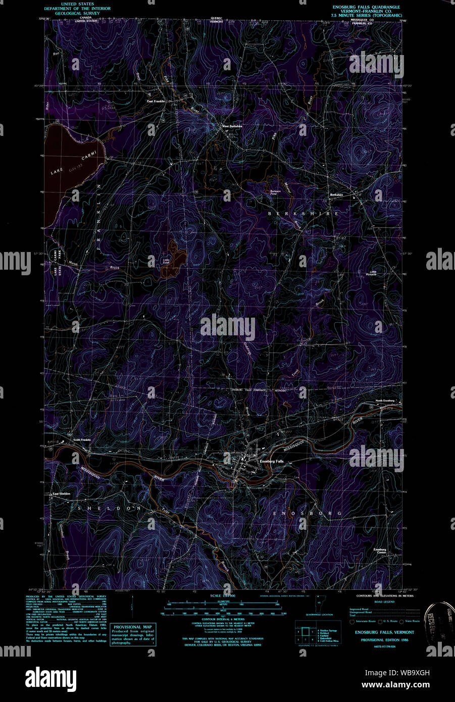 Enosburg falls map hi-res stock photography and images - Alamy