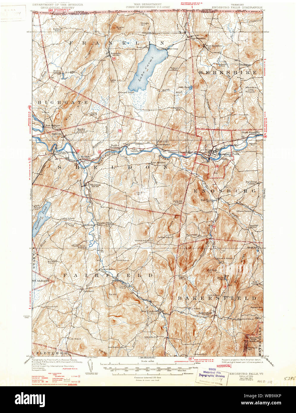 Map of enosburg falls hi-res stock photography and images - Alamy