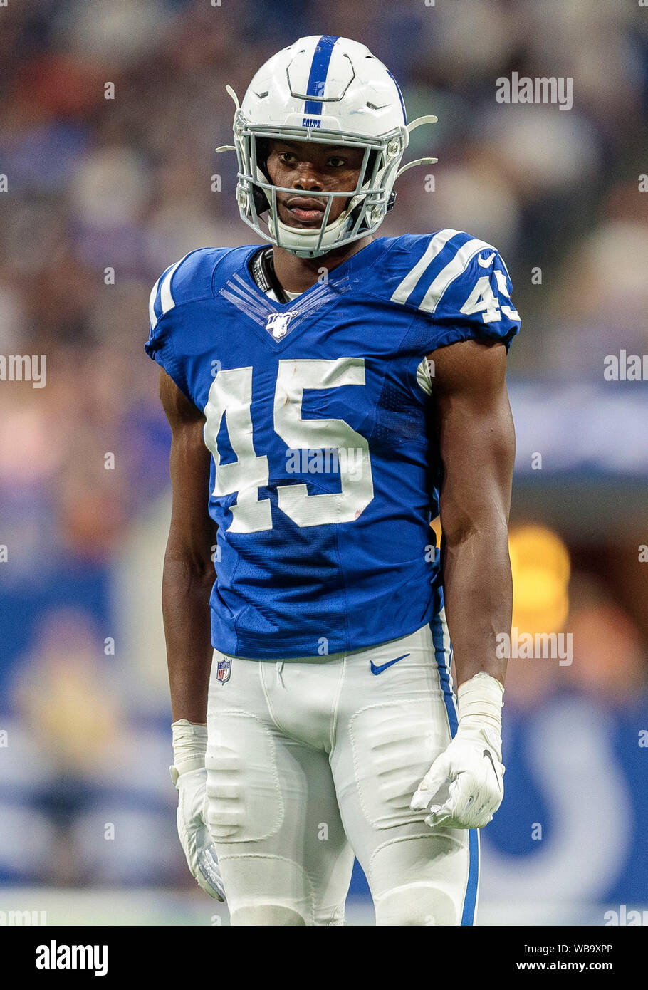 August 24, 2019: Indianapolis Colts linebacker E.J. Speed (45) during ...