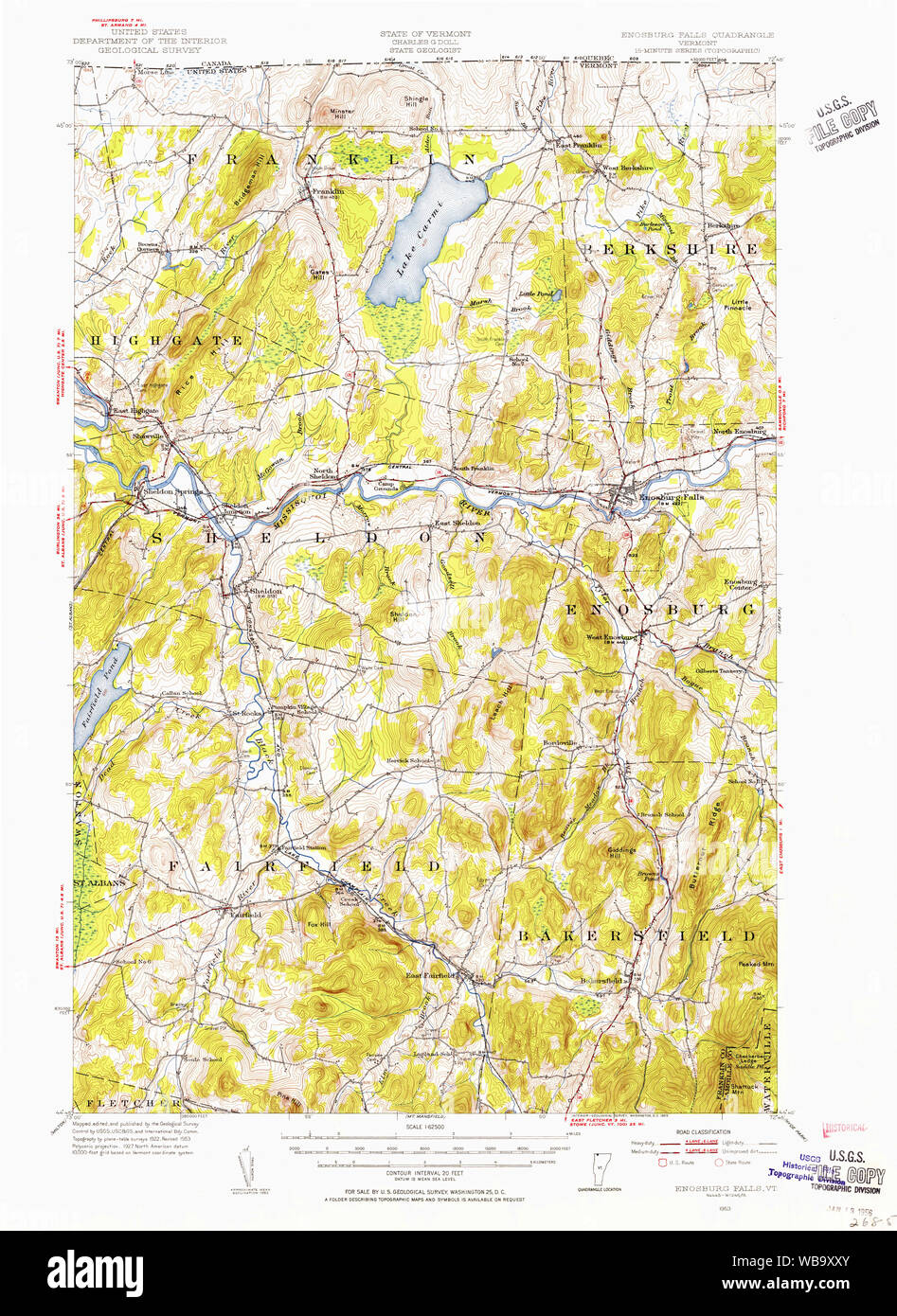 Enosburg falls map hi-res stock photography and images - Alamy