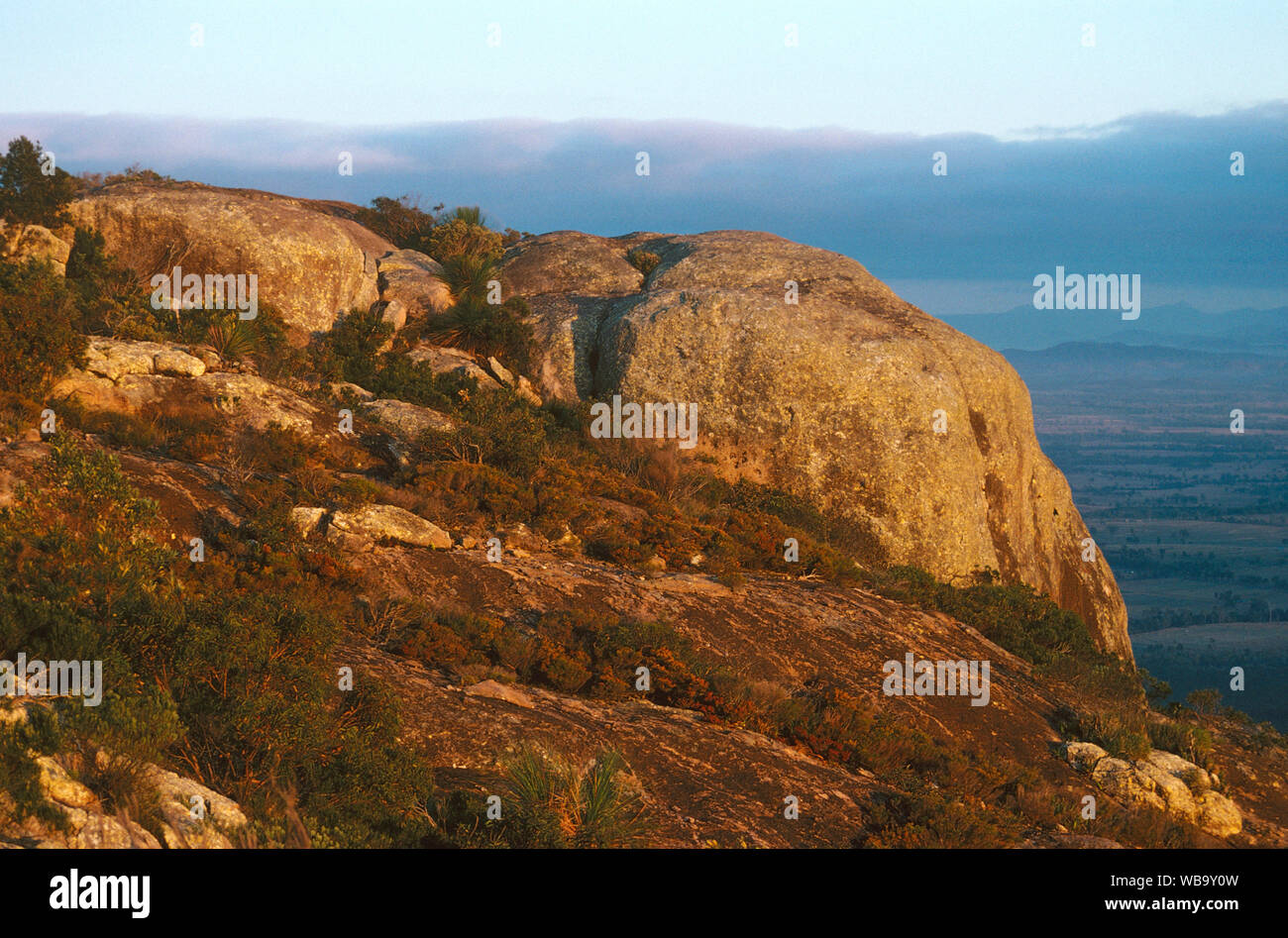 The Bluff, a prominent granite outcrop typical of the Biggenden region ...