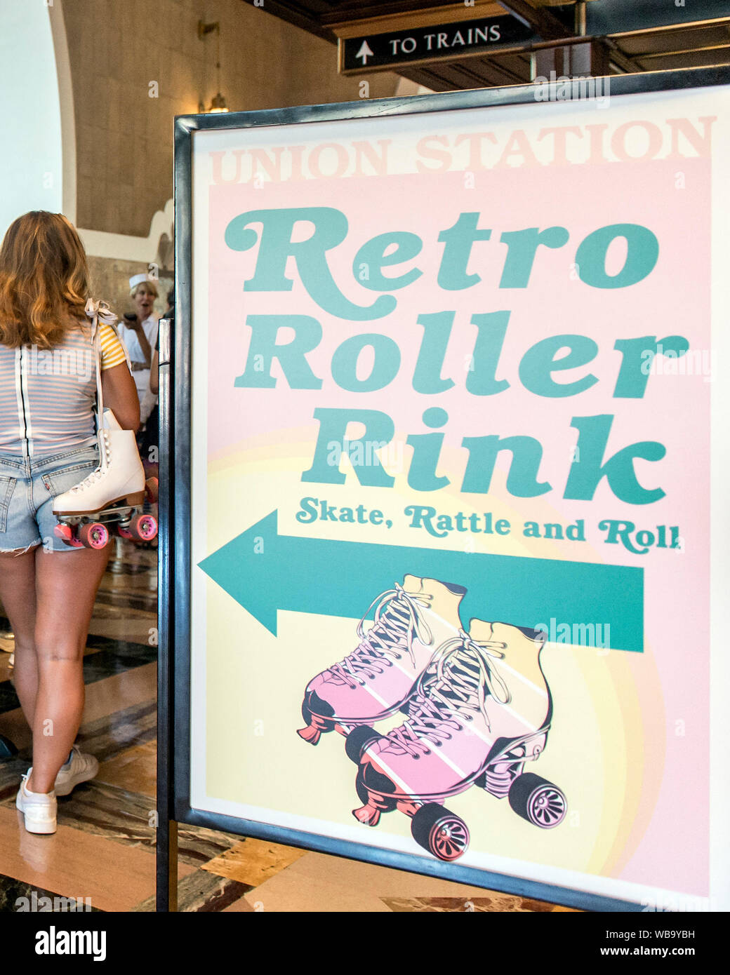 Los Angeles, California, USA. 25th Aug, 2019. A custom-built, pop-up ...