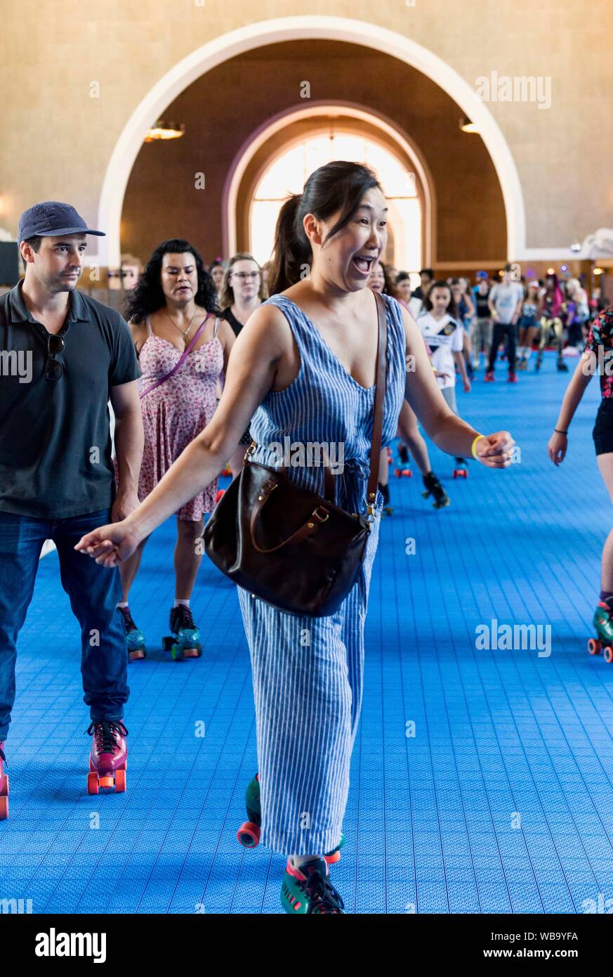 Los Angeles, California, USA. 25th Aug, 2019. A custom-built, pop-up ...