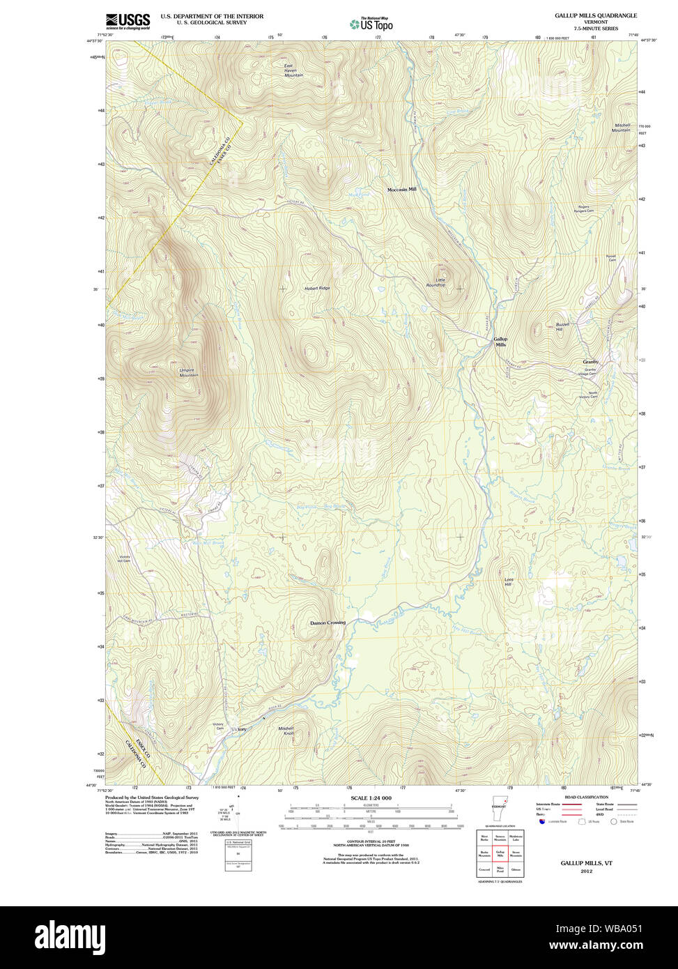 Map of gallup Cut Out Stock Images & Pictures - Alamy