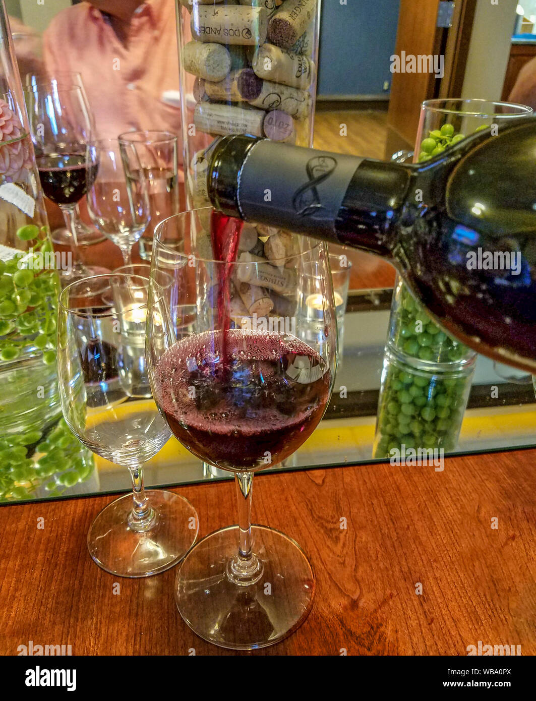 One of the six wines presented at Wine Maker Dinner at B-Town Kitchen ...