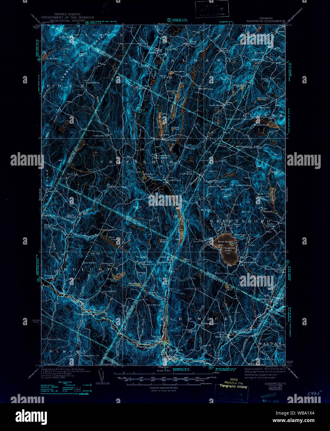 Map of hardwick hi-res stock photography and images - Alamy