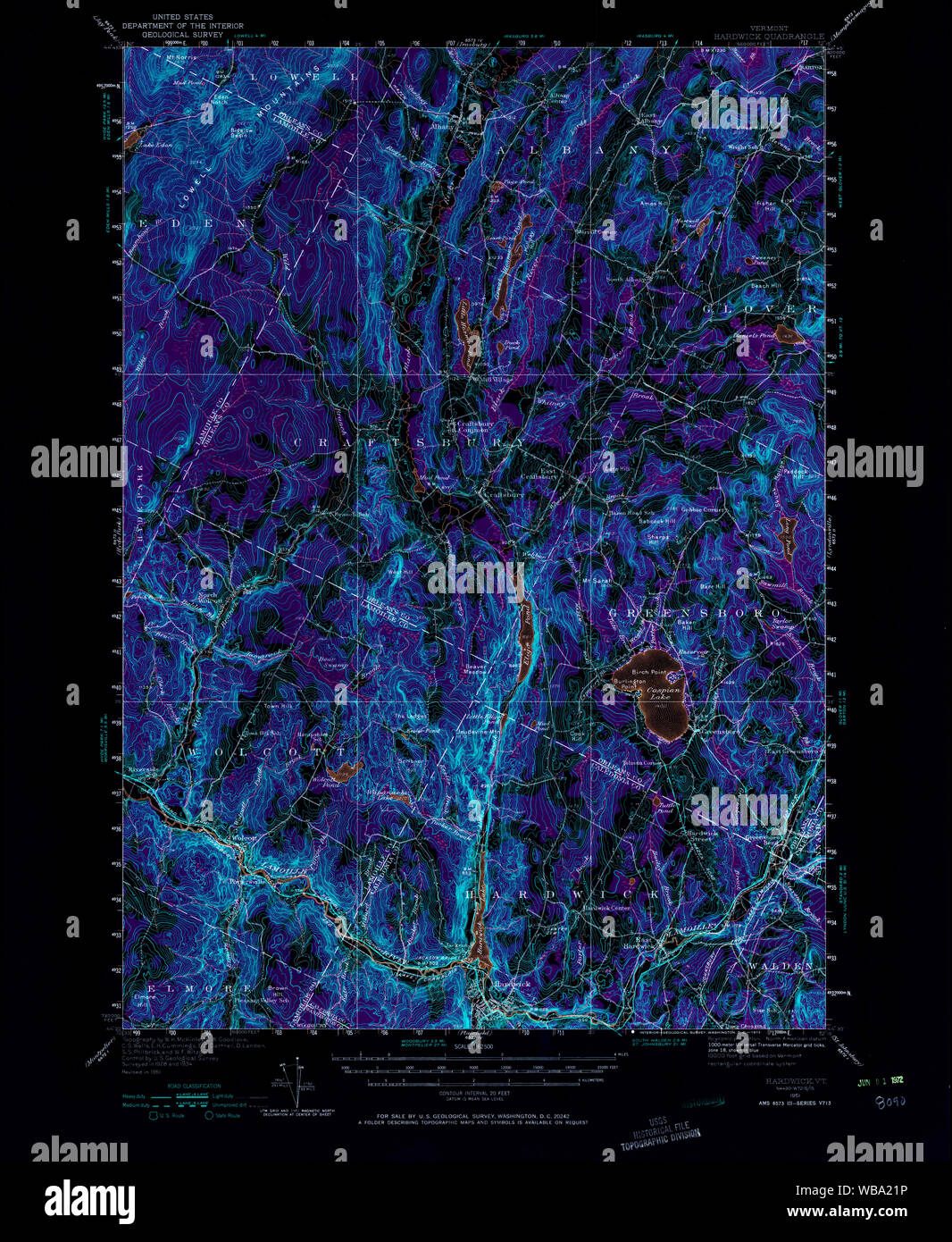 Map of hardwick hi-res stock photography and images - Alamy