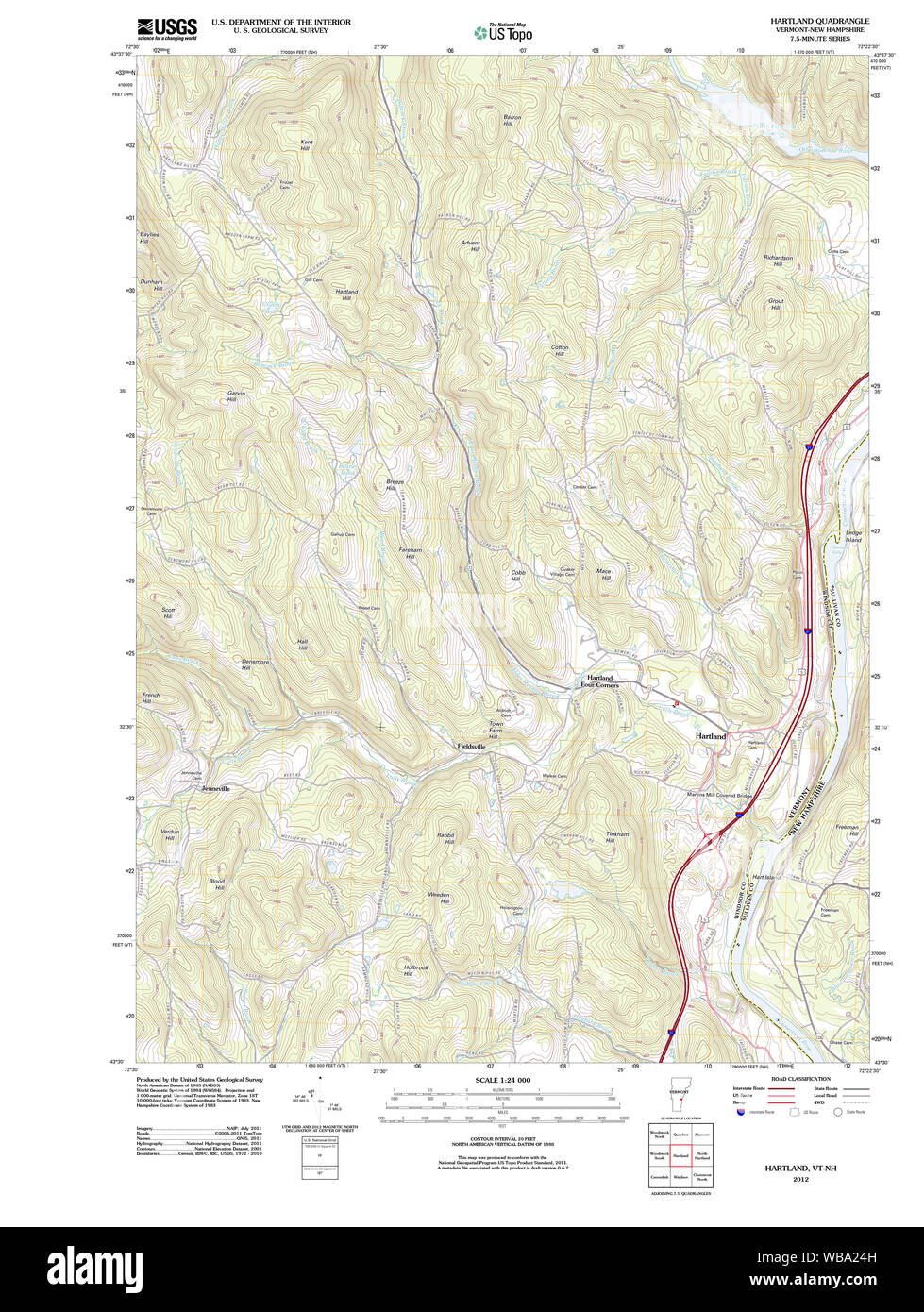 Map of hartland hi-res stock photography and images - Alamy