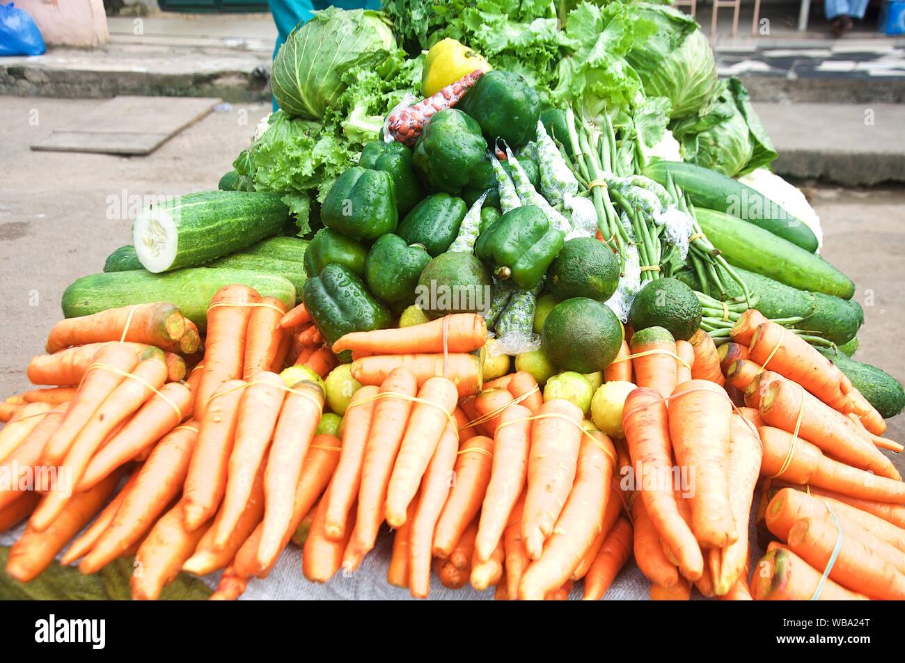 Local fruit market Stock Photo - Alamy