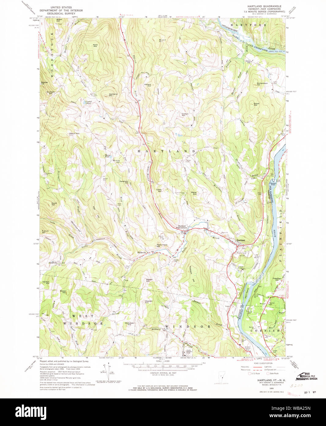 Map of hartland hi-res stock photography and images - Alamy