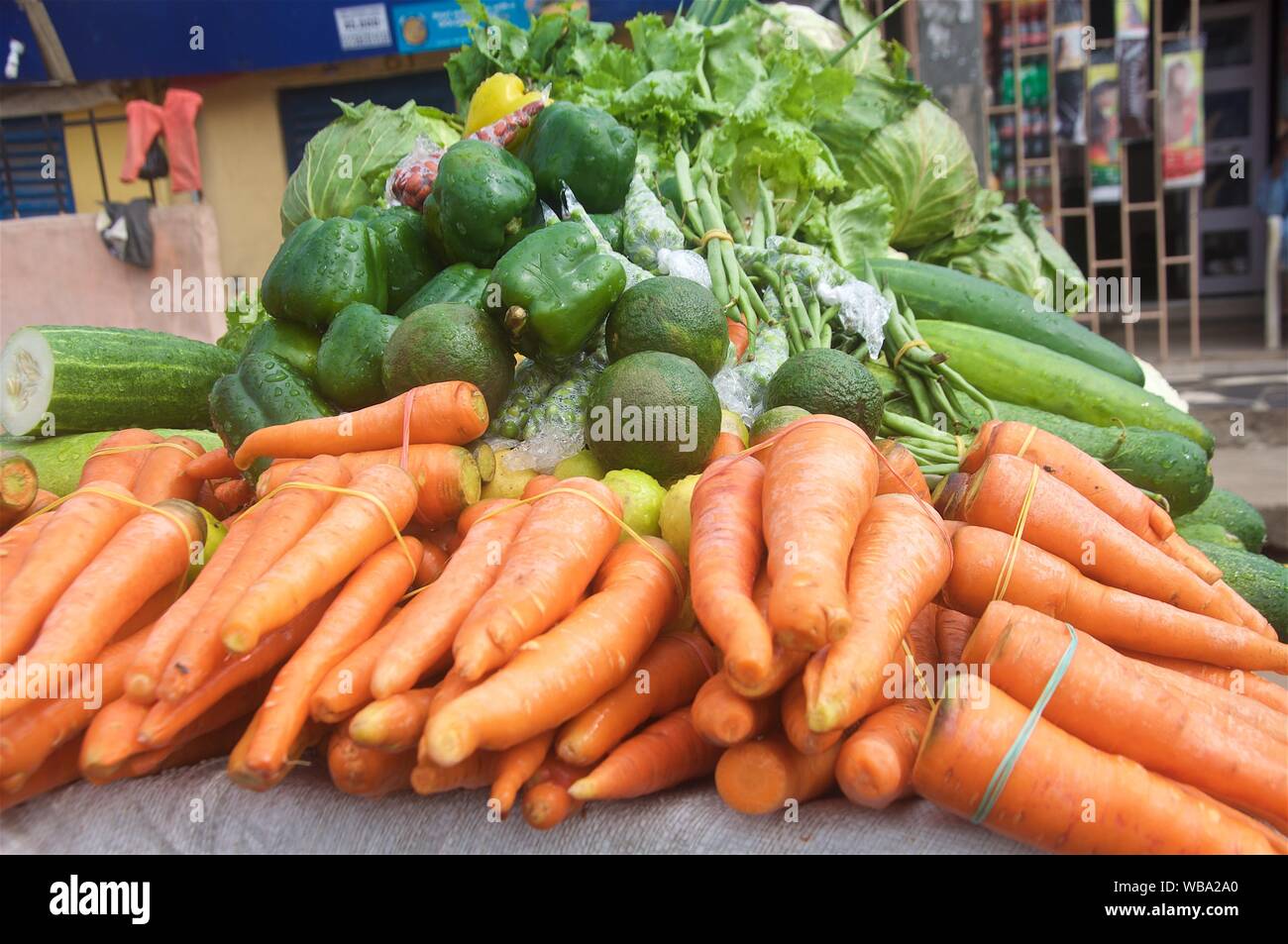 Local fruit market Stock Photo - Alamy