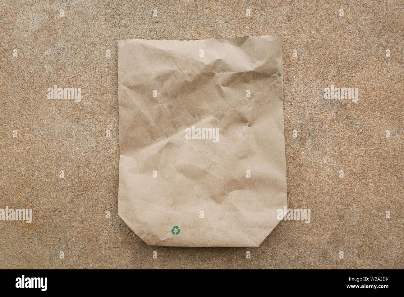 brown paper bag recycle background / Reduce environmental zero waste ...