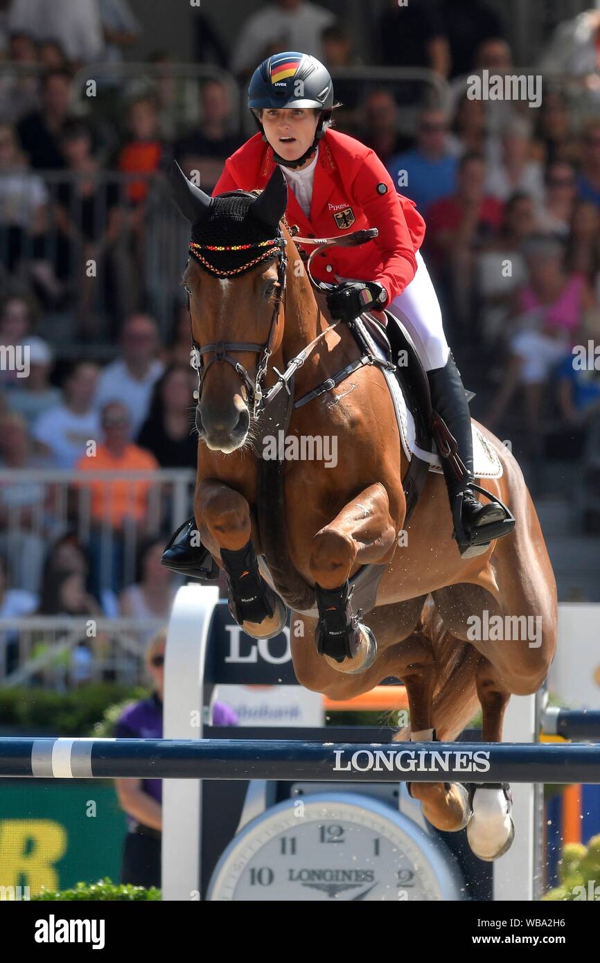 Simone Blum GER with DSP Alice during the Longines FEI Jumping European ...