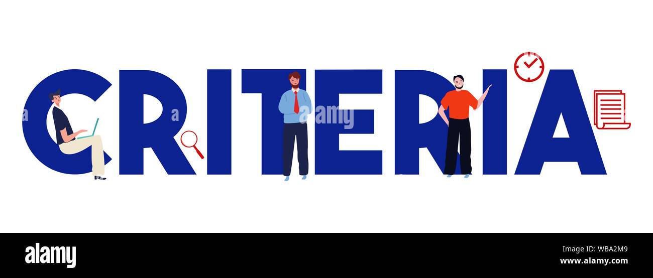Employment criteria Stock Vector Images - Alamy