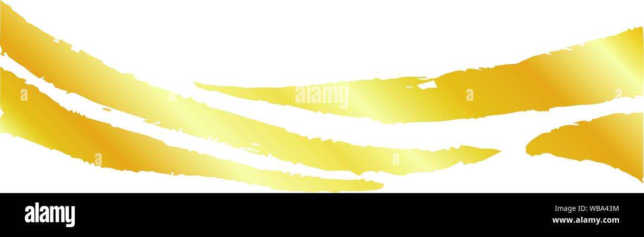 This is a illustration of Hand-painted brushstroke wave line Stock ...