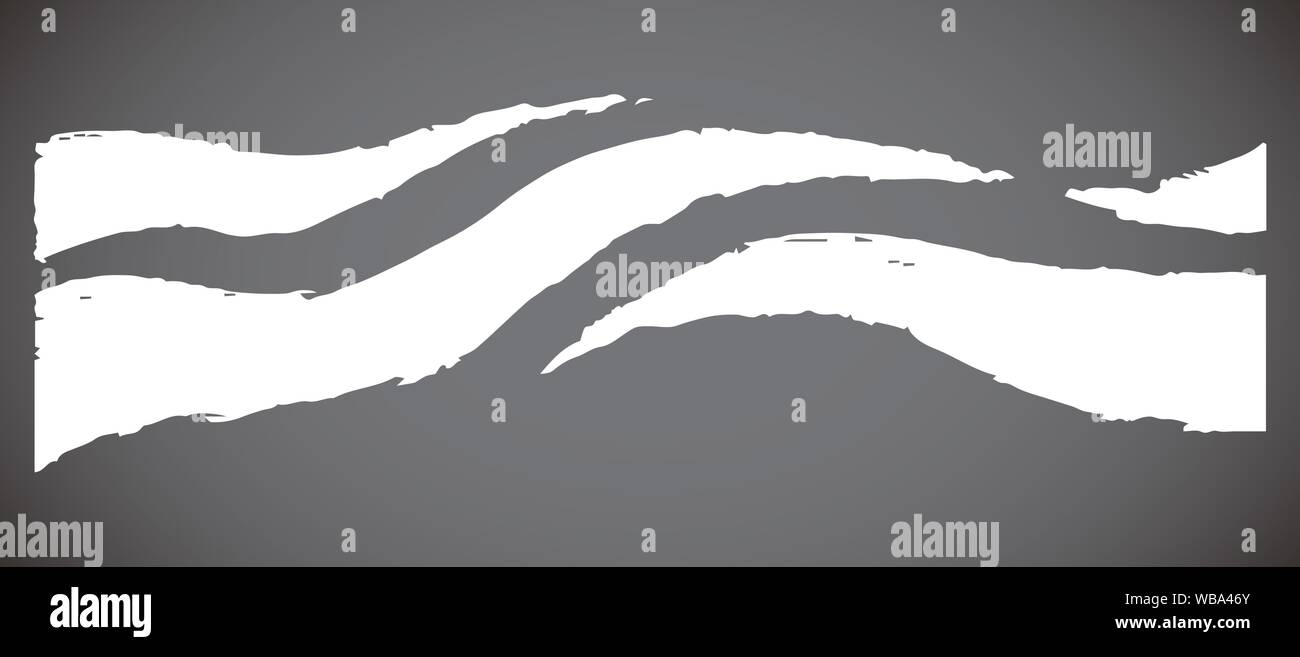 This is a illustration of Hand-painted brushstroke wave line Stock ...