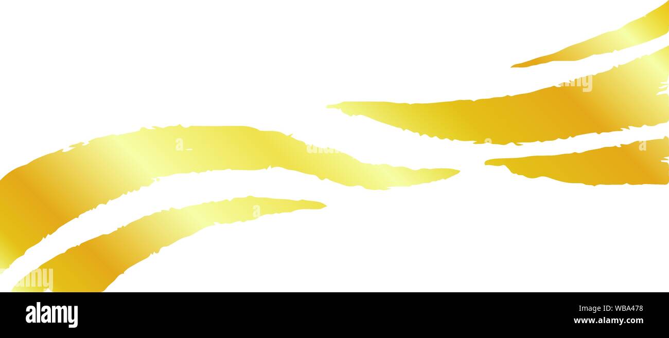 This is a illustration of Hand-painted brushstroke wave line Stock ...