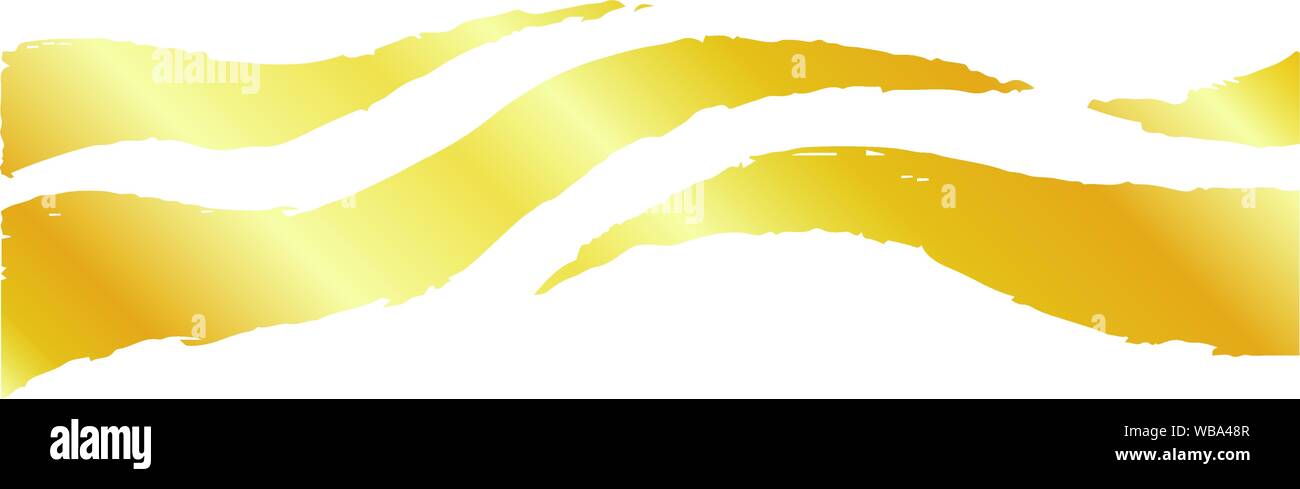 This is a illustration of Hand-painted brushstroke wave line Stock ...