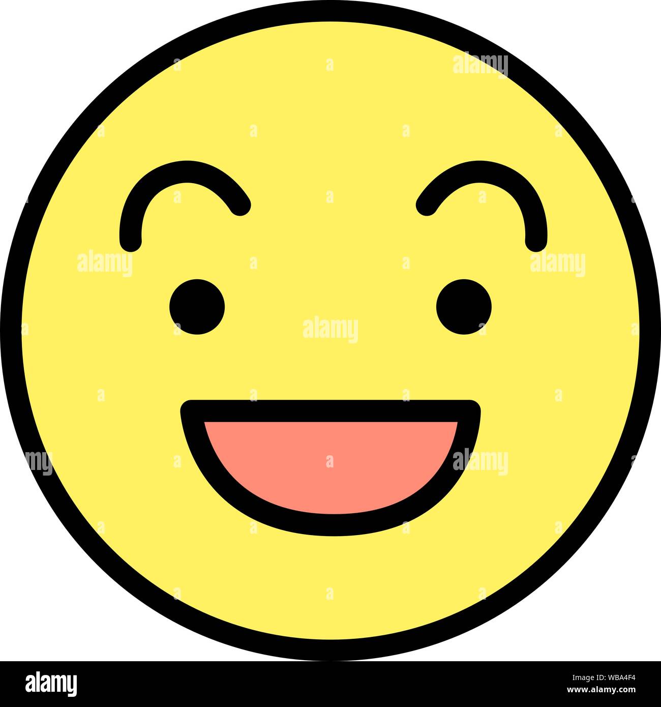 This is a illustration of Round emoticon icon Stock Vector Image & Art ...