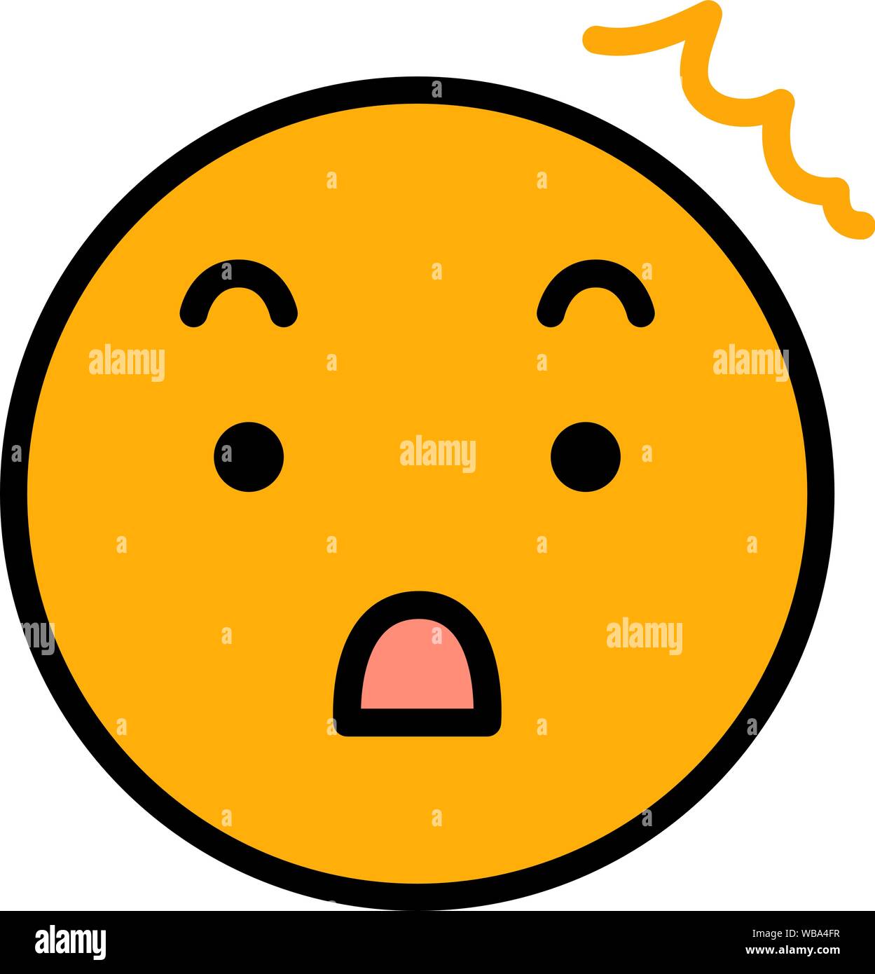 This is a illustration of Round emoticon icon Stock Vector Image & Art ...