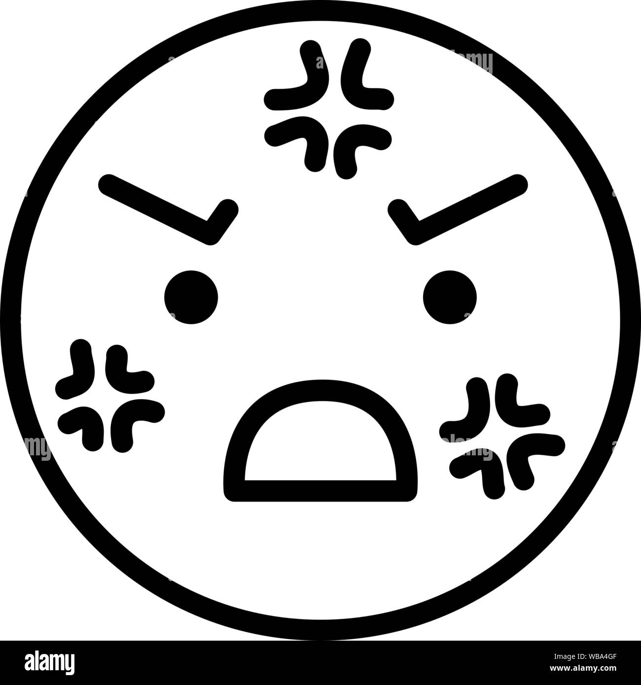 This is a illustration of Round emoticon icon Stock Vector Image & Art ...