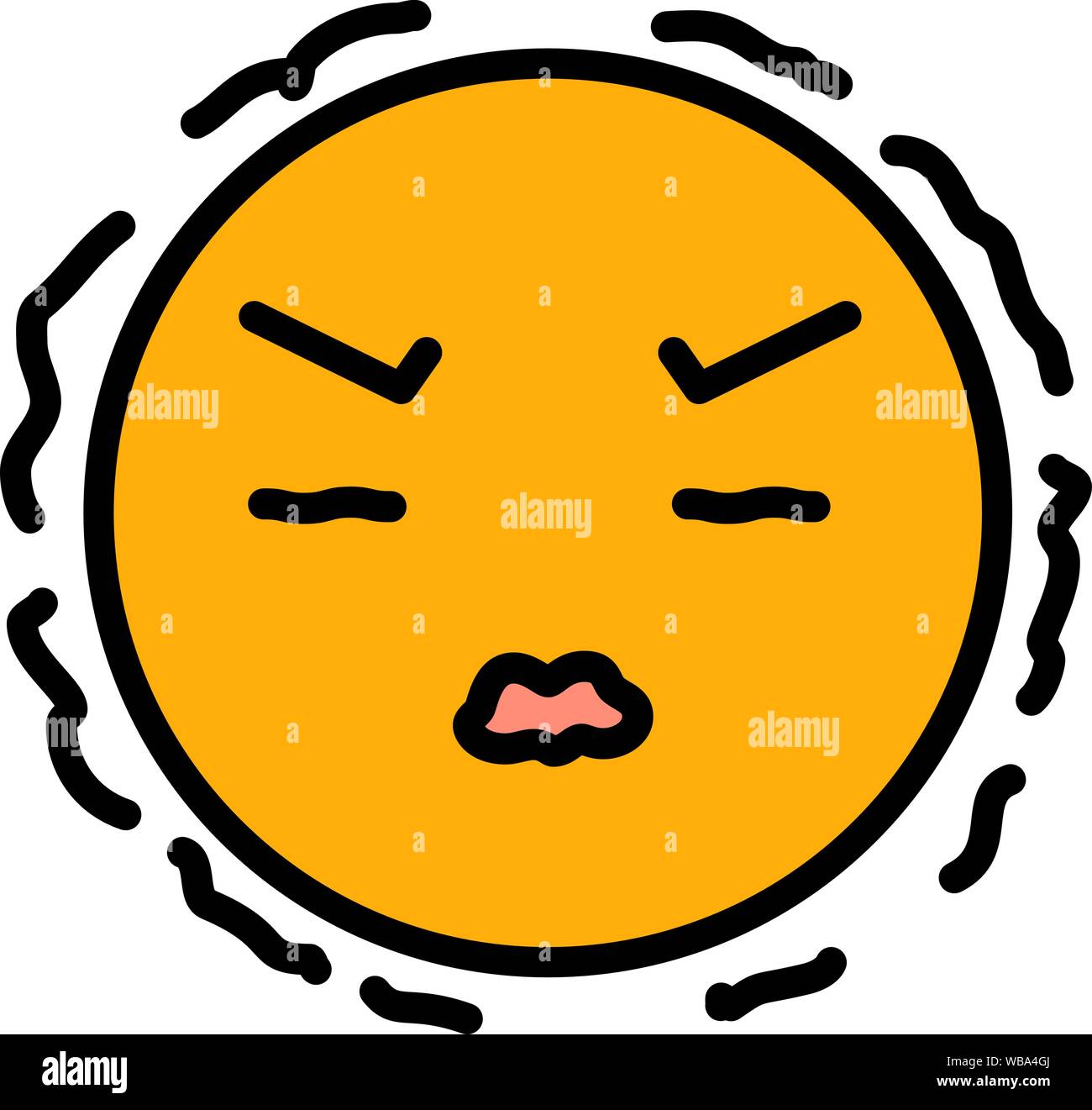 This is a illustration of Round emoticon icon Stock Vector Image & Art ...