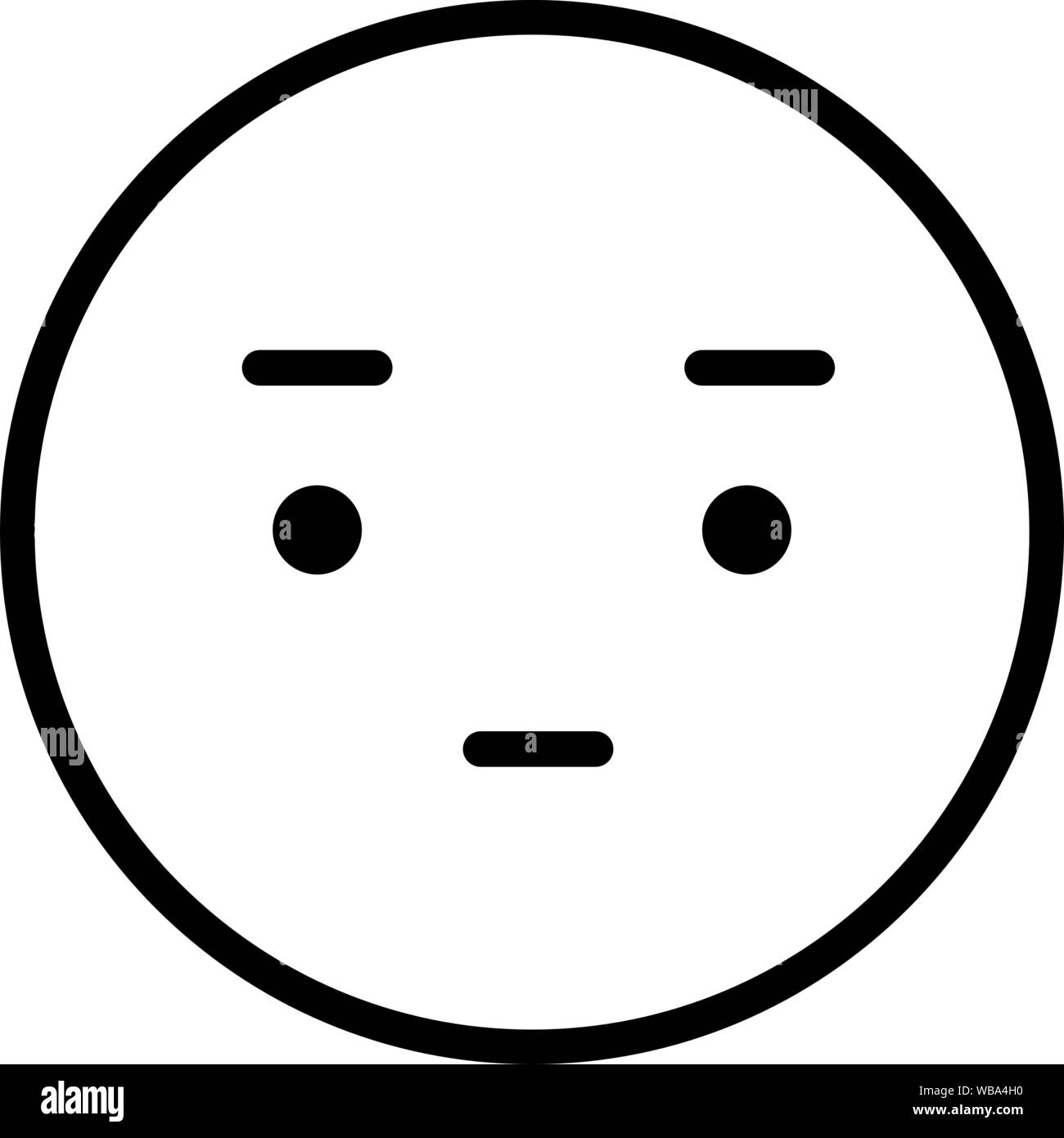 This is a illustration of Round emoticon icon Stock Vector Image & Art ...