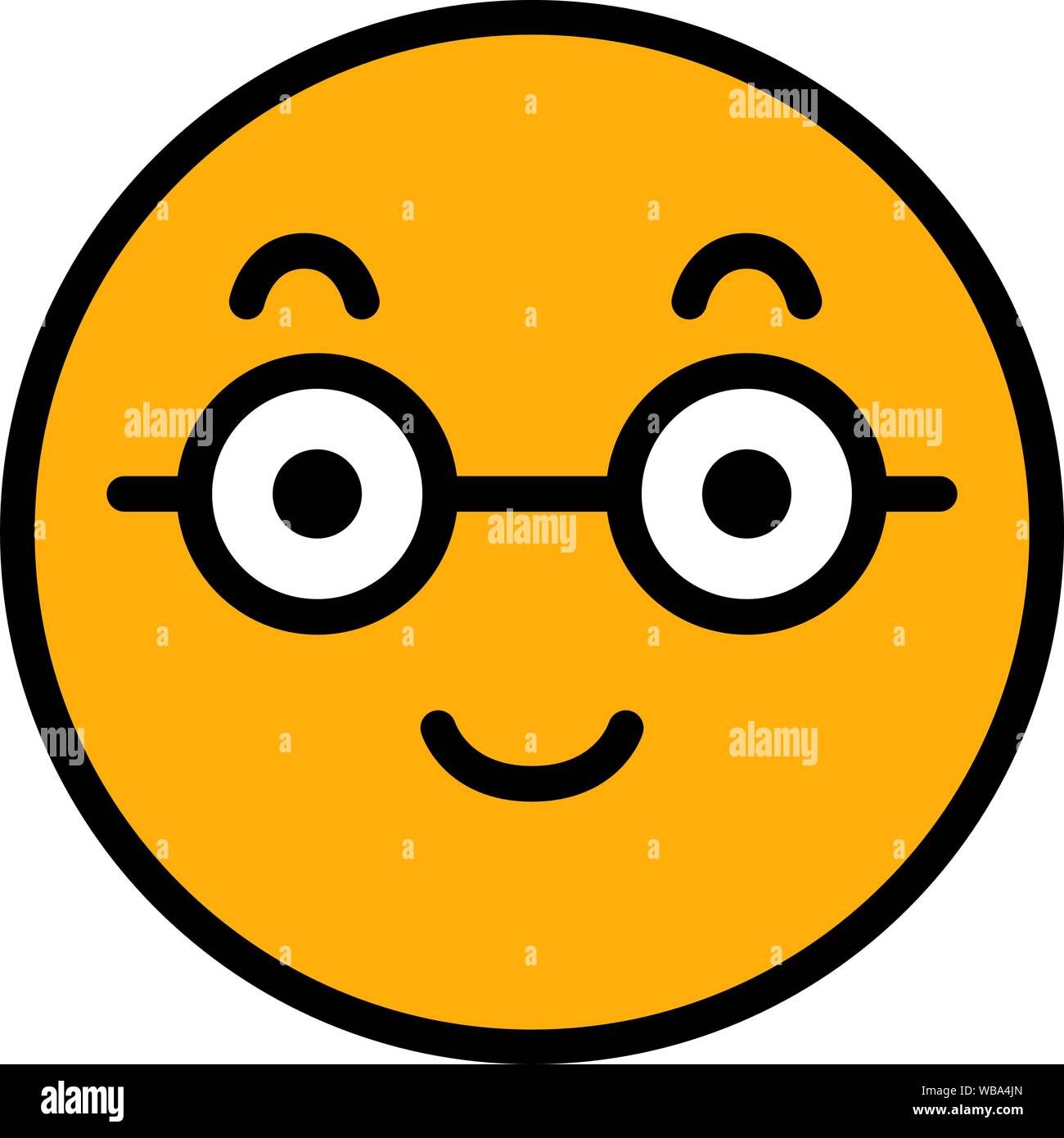 This is a illustration of Round emoticon icon Stock Vector Image & Art ...