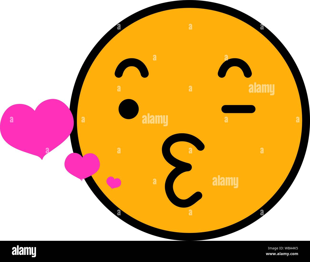 This is a illustration of Round emoticon icon Stock Vector Image & Art ...