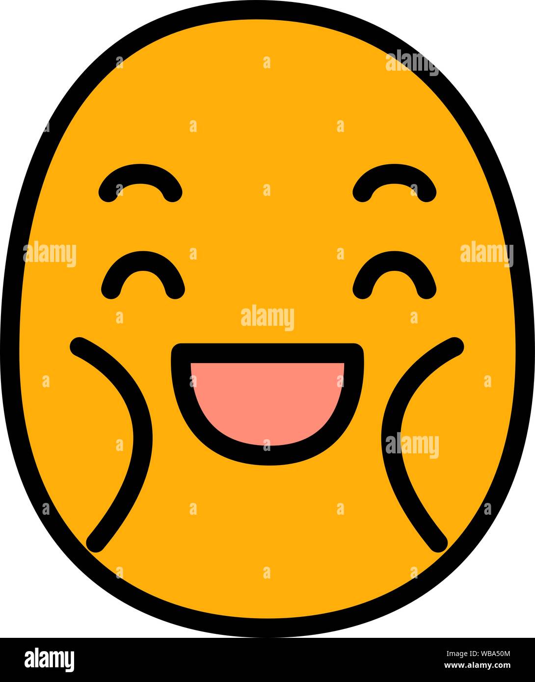 This is a illustration of Thin man emoticon icon set Stock Vector Image ...