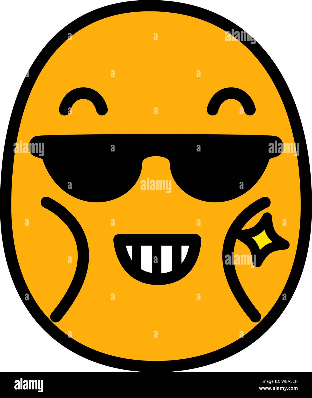 This is a illustration of Thin man emoticon icon set Stock Vector Image ...
