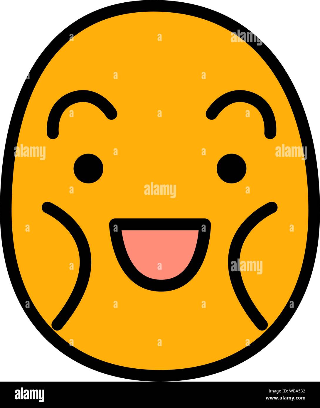 This is a illustration of Thin man emoticon icon set Stock Vector Image ...
