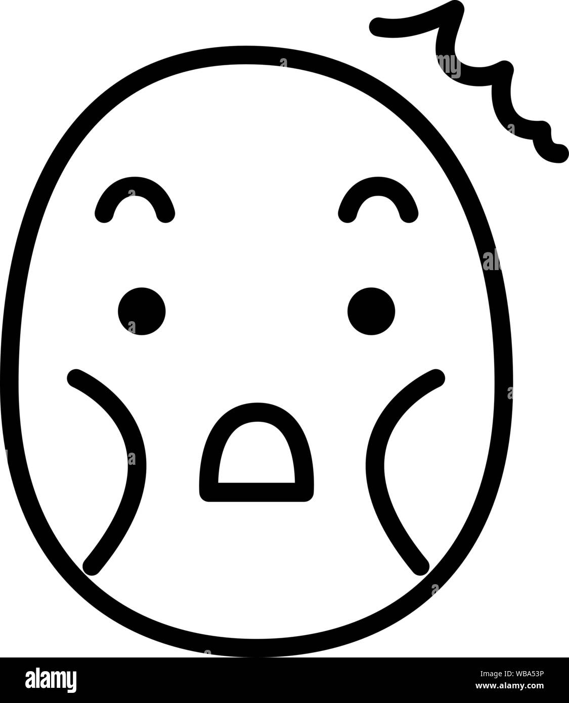 This is a illustration of Thin man emoticon icon set Stock Vector Image ...