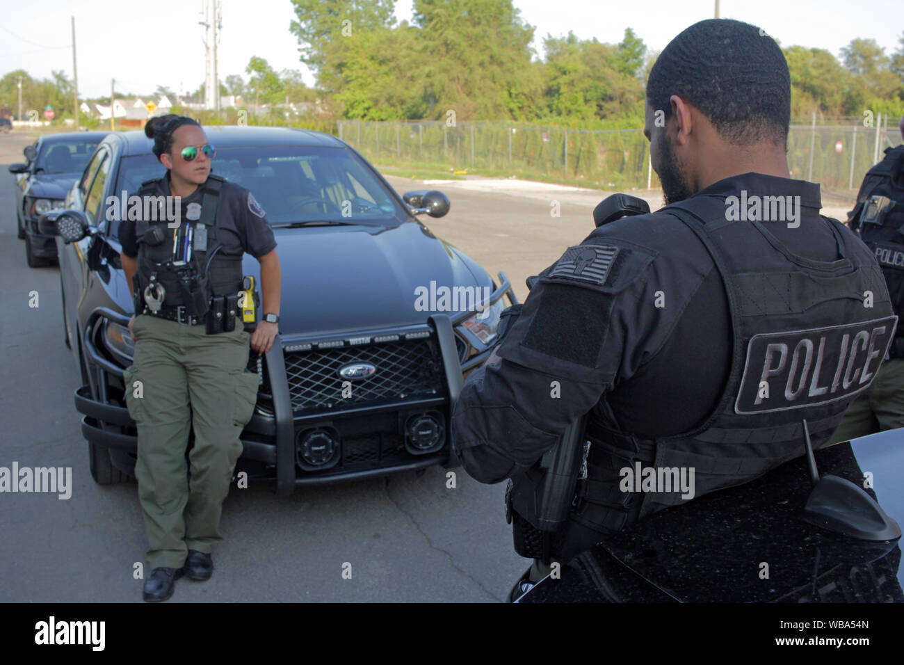 Detroit police department cars detroit hi-res stock photography and ...