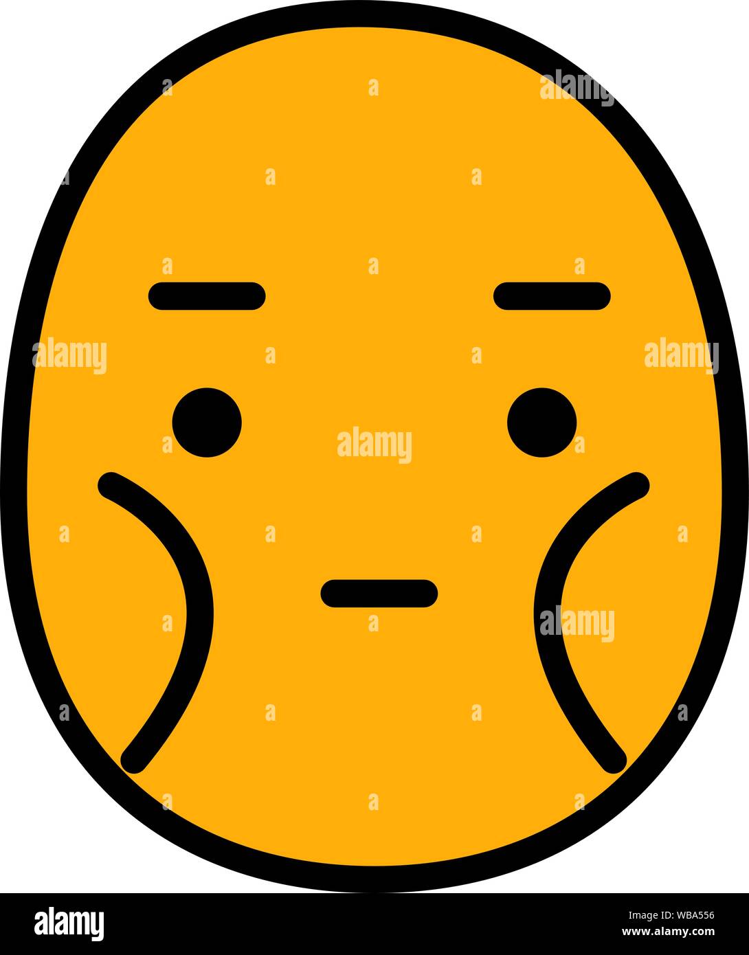 This is a illustration of Thin man emoticon icon set Stock Vector Image ...