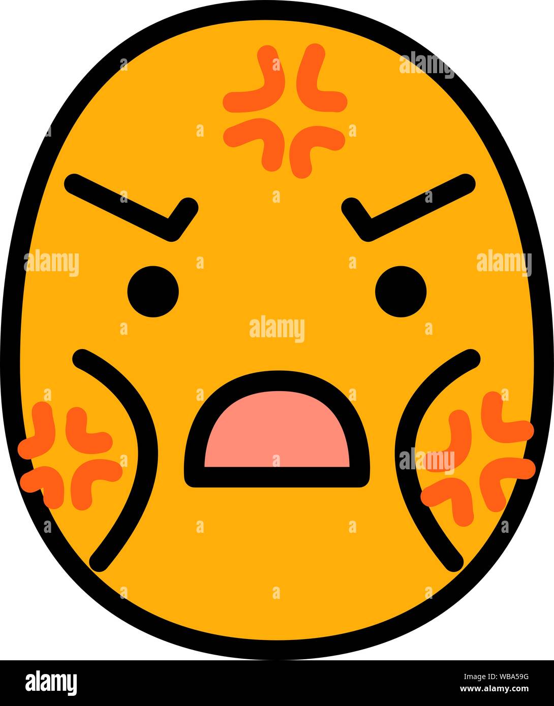 This is a illustration of Thin man emoticon icon set Stock Vector Image ...