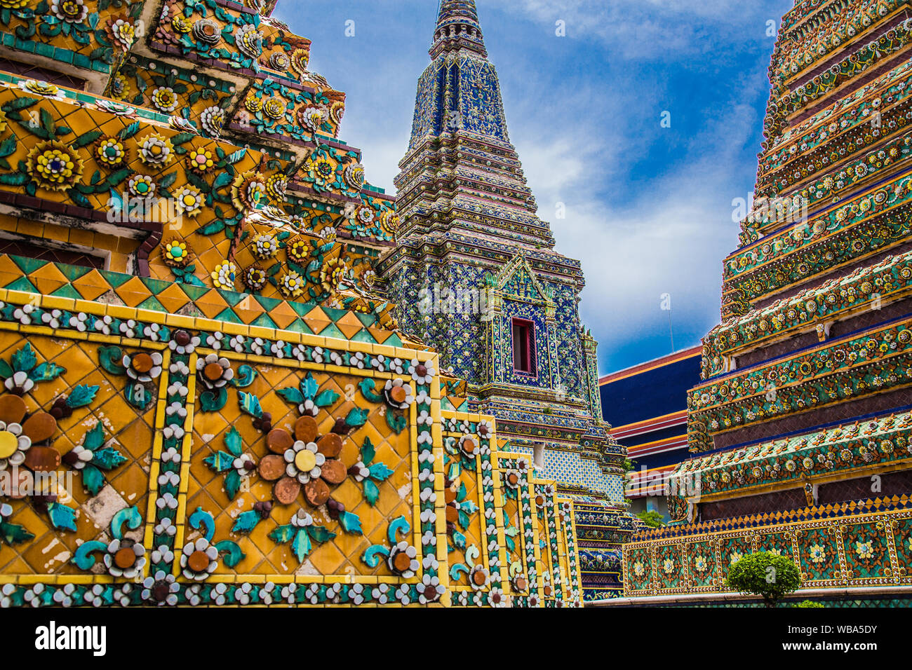 Views of Wat Pho temple in Bangkok Thailand Stock Photo - Alamy