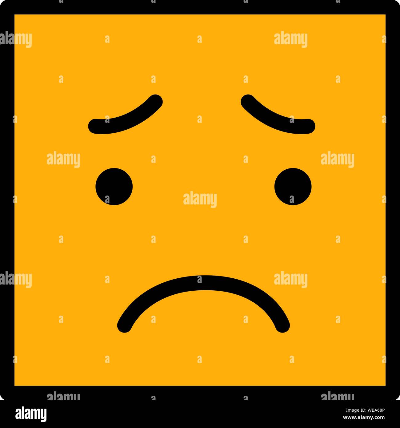 This is a illustration of Square emoticon icon Stock Vector Image & Art ...