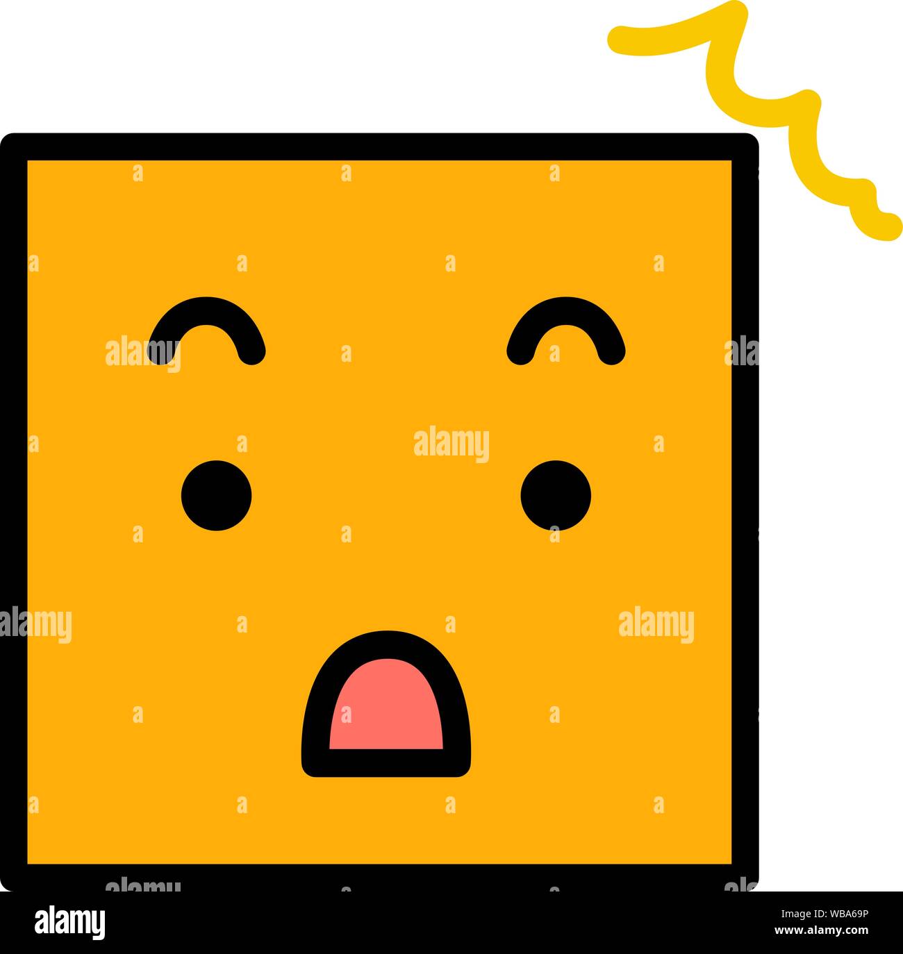 This is a illustration of Square emoticon icon Stock Vector Image & Art ...