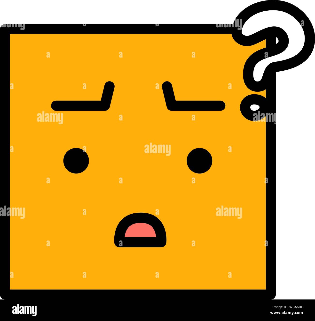 This is a illustration of Square emoticon icon Stock Vector Image & Art ...