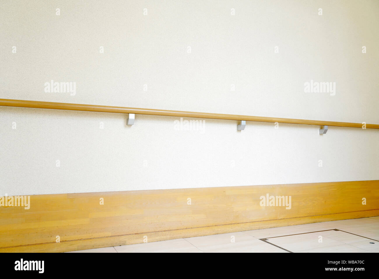 Railing wooden corridor hi-res stock photography and images - Alamy
