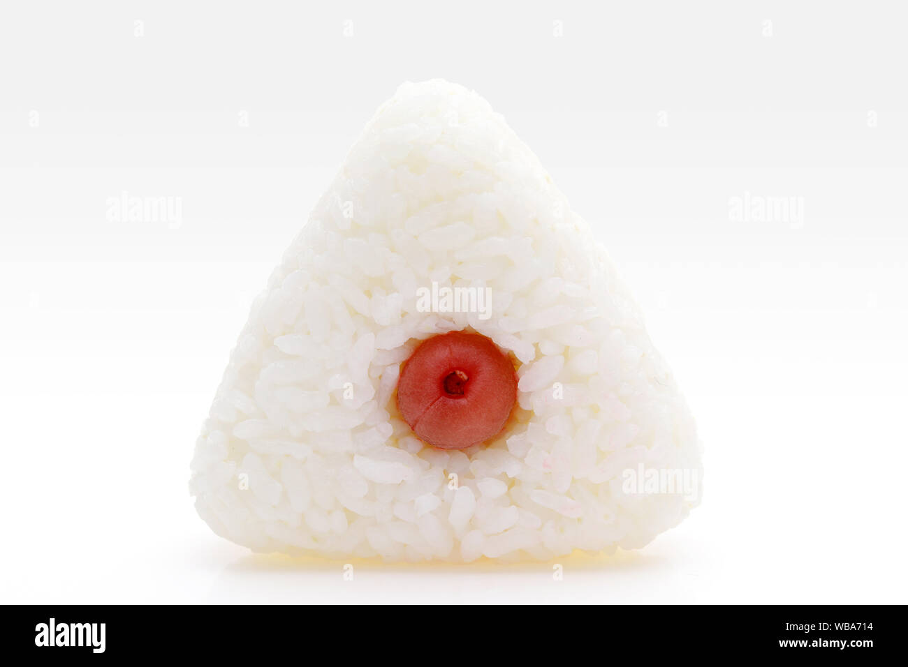 Onigiri, Japanese food, Japanese rice ball, rice triangle with umeboshi ...