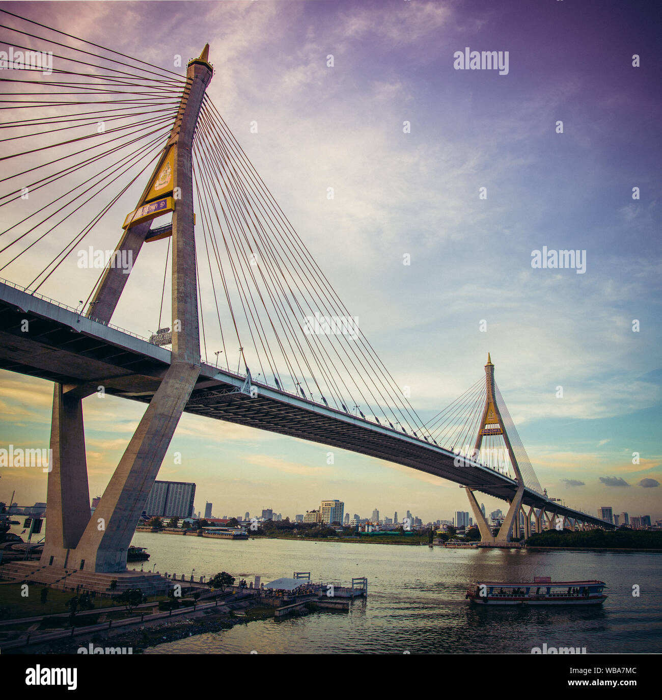 Bhumibol suspension bridge hi-res stock photography and images - Alamy