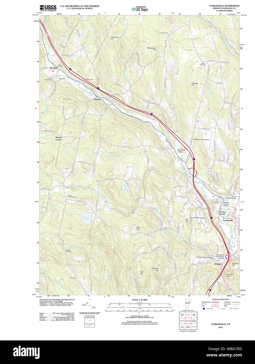 Map of lyndonville hi-res stock photography and images - Alamy