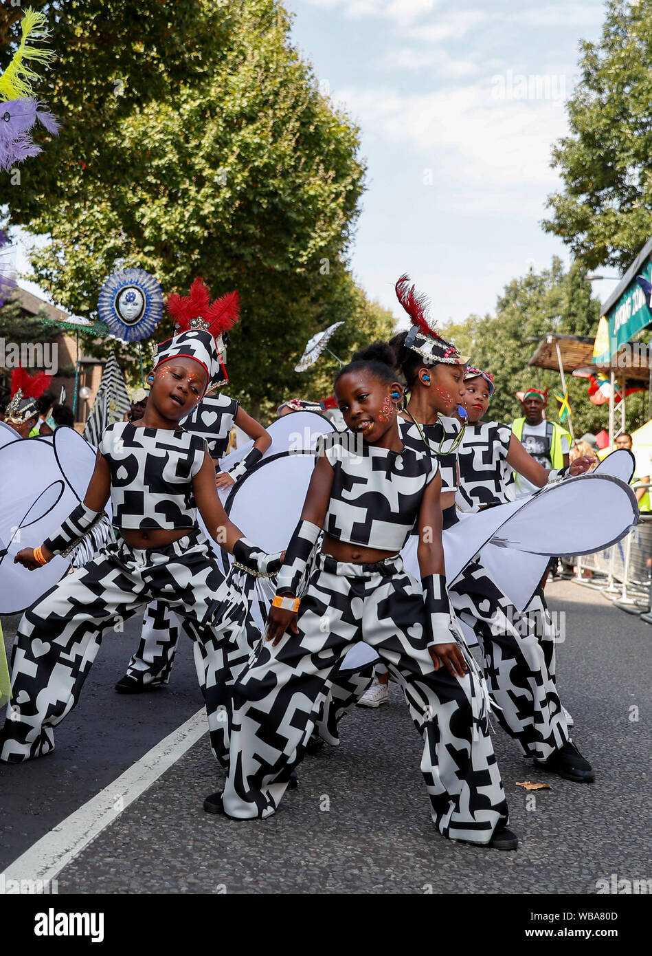 London, UK. 25th Aug, 2019. Performers participate in the 2019 Notting ...